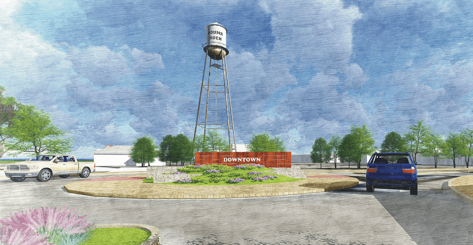 Roundabout landscaping and gateway signage coming to downtown